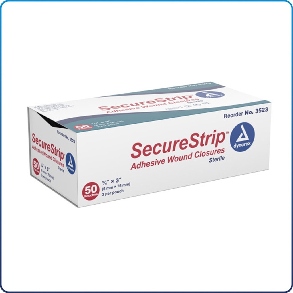 Secure Strip Adhesive Wound Closures 50/Box | SmartMed Solutions