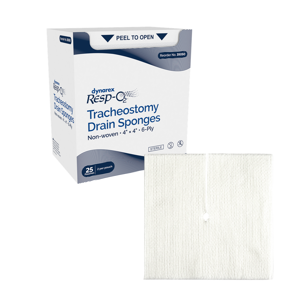 Drain Sponge 4" x 4" 6 ply 2s 25/box | SmartMed Solutions