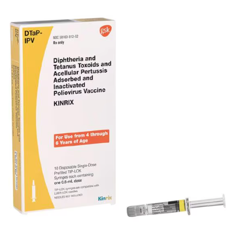 Kinrix® (DTaP–IPV) Vaccine – 0.5 mL Prefilled Syringe, 10/Box ...
